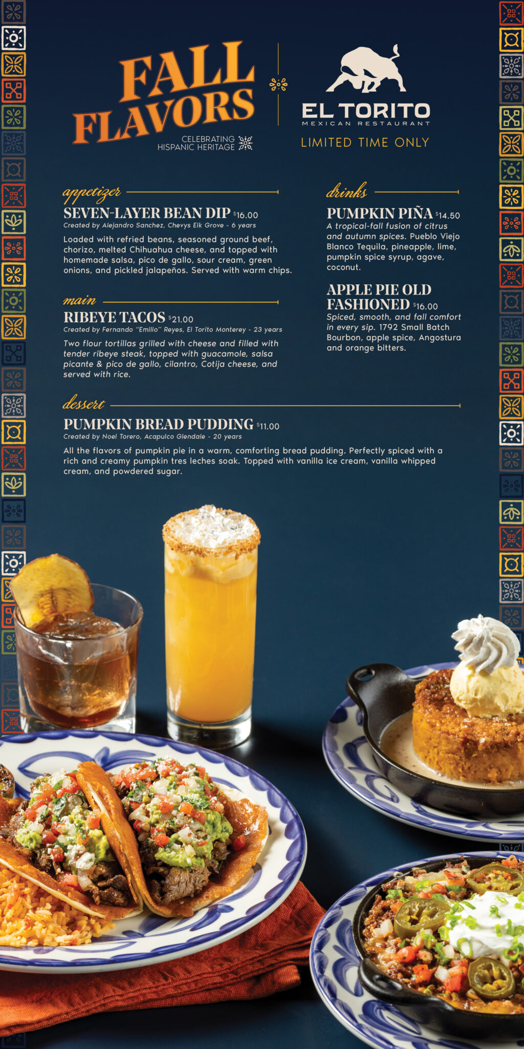 NEW! FALL MENU! - El Torito